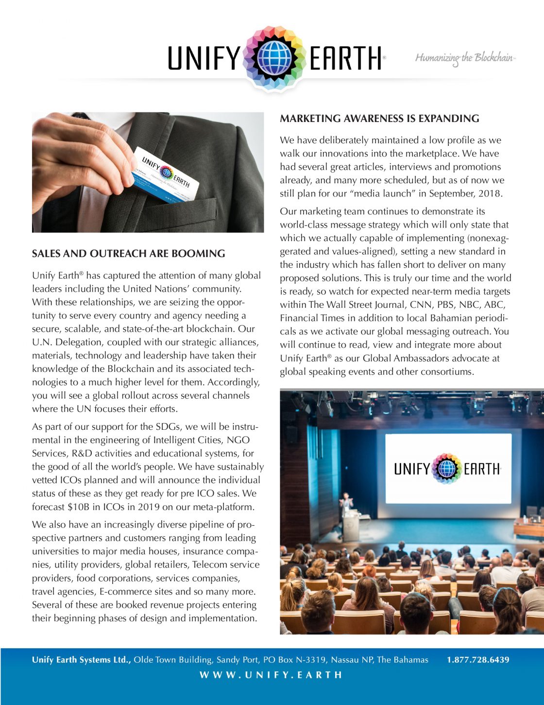 Unify Earth Newsletters – Cliff Schinkel Design